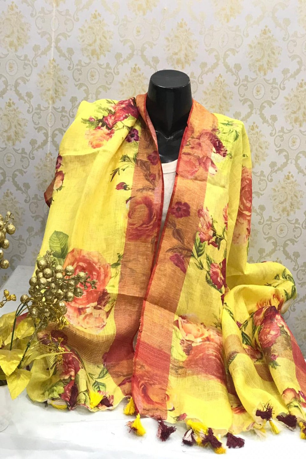 Digital Printed Linen Scarf | Linen World