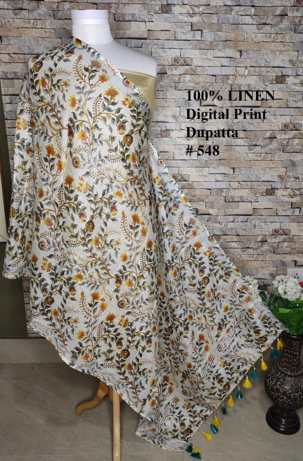 Digital Printed Linen Scarf | Linen World