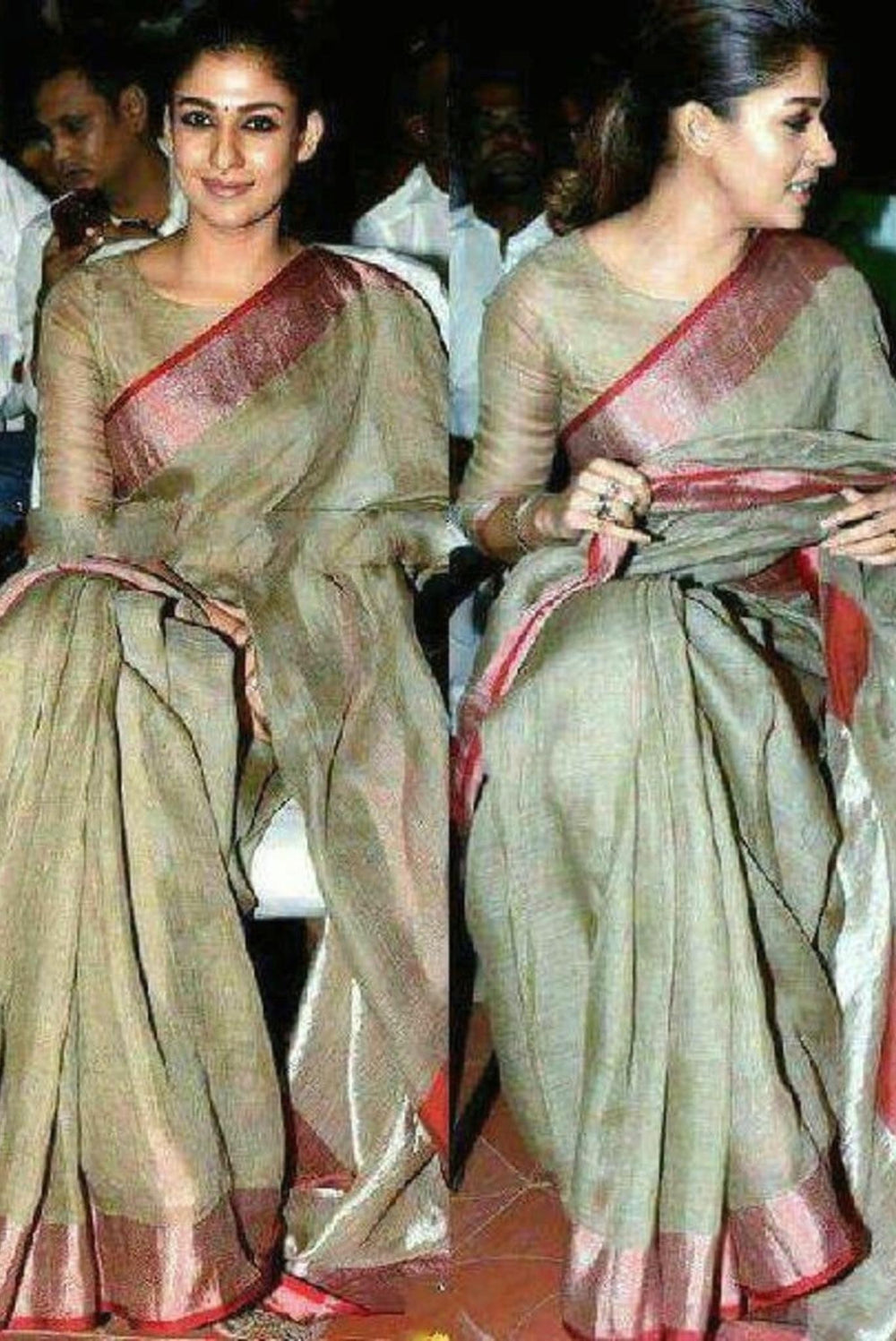 Linen Sarees - Buy Pure Linen Saree Online | Linen World